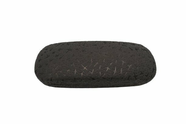 Защитный чехол для очков, футляр - хлопушка / 16см x 6см, серый / Твердый футляр для очков