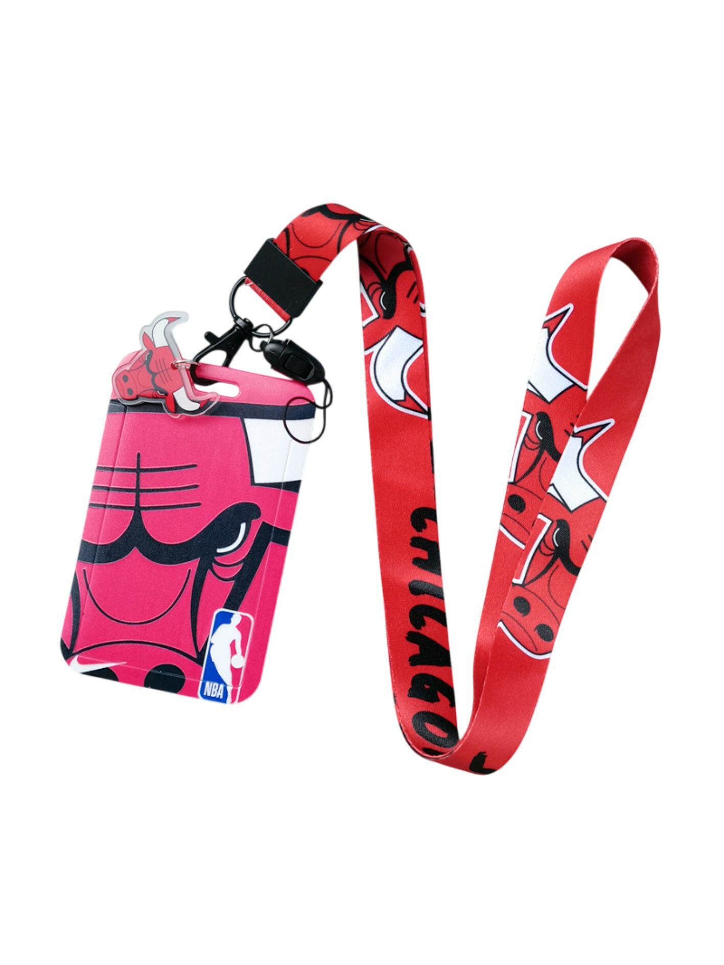 Чехол для пропуска на шею, Бейджик для пропуска - Чикаго Буллз Chicago Bulls NBA