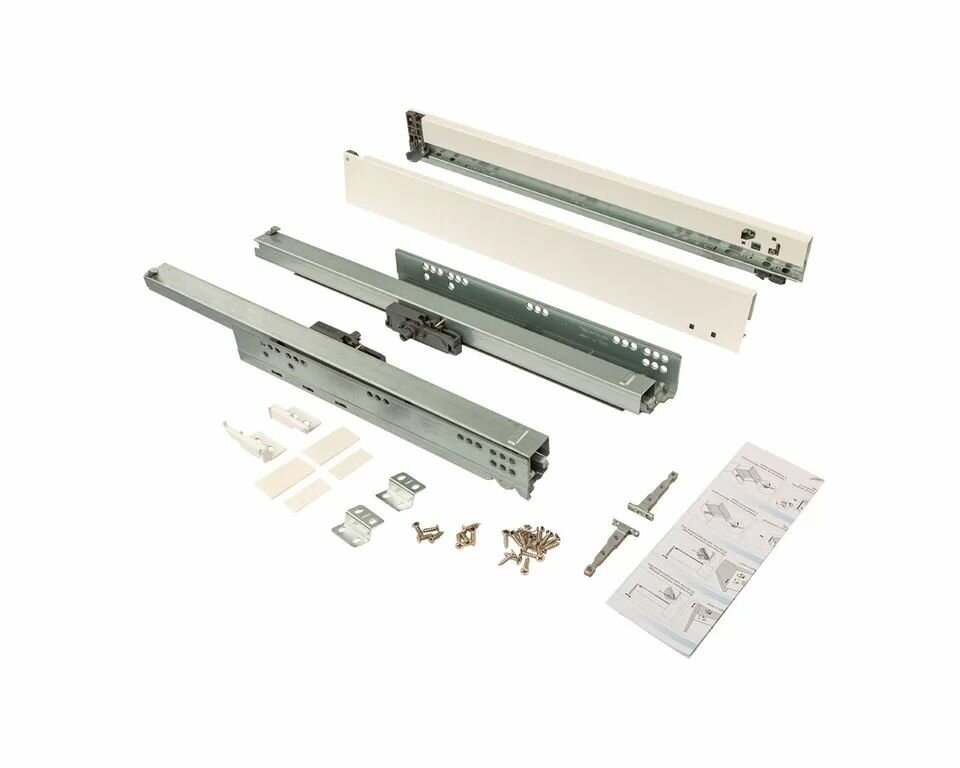 Комплект ящика Magic Pro длина 500 мм, высота 62.5 мм, Push-to-Open, белый