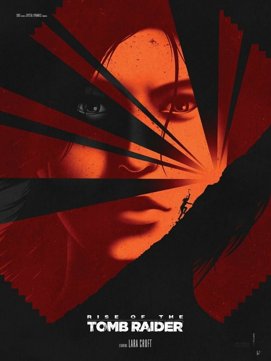 Плакат, постер Tomb Raider-Lara Croft, Лара Крофт-Расхититель Гробниц на бумаге, размер 21х30см