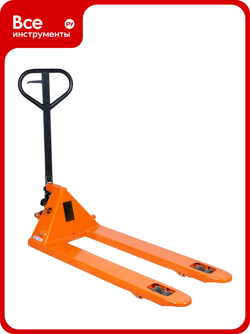 Гидравлическая тележка TOR г/п 2000 кг DB полиуретановые колеса 1005943, резиновая