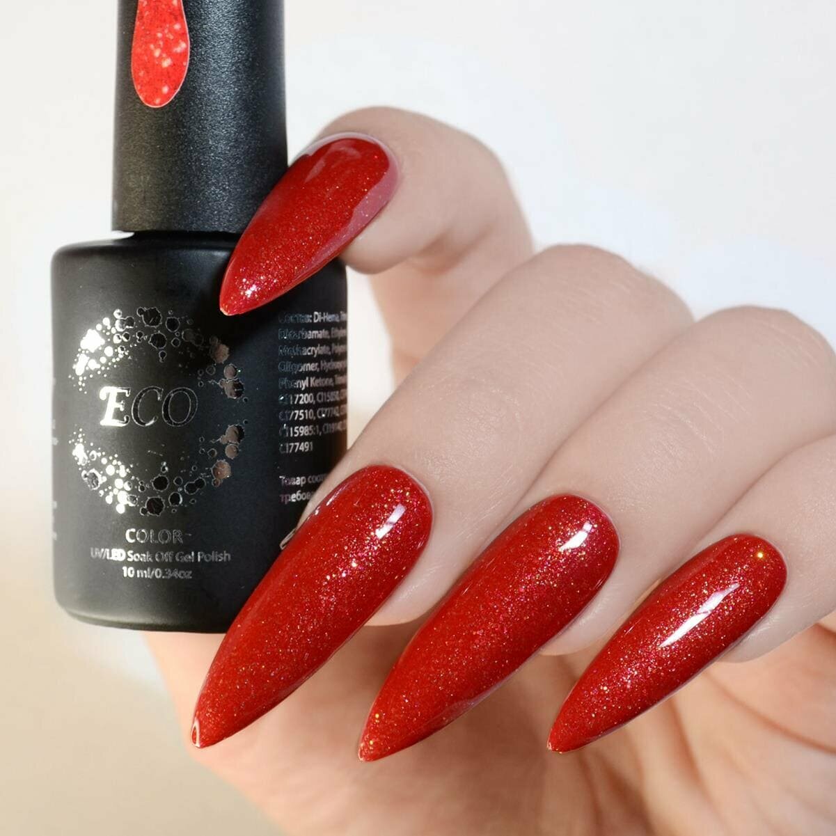 Гель-лак для ногтей ТМ ECO "Авантюрин" №165, 10 мл