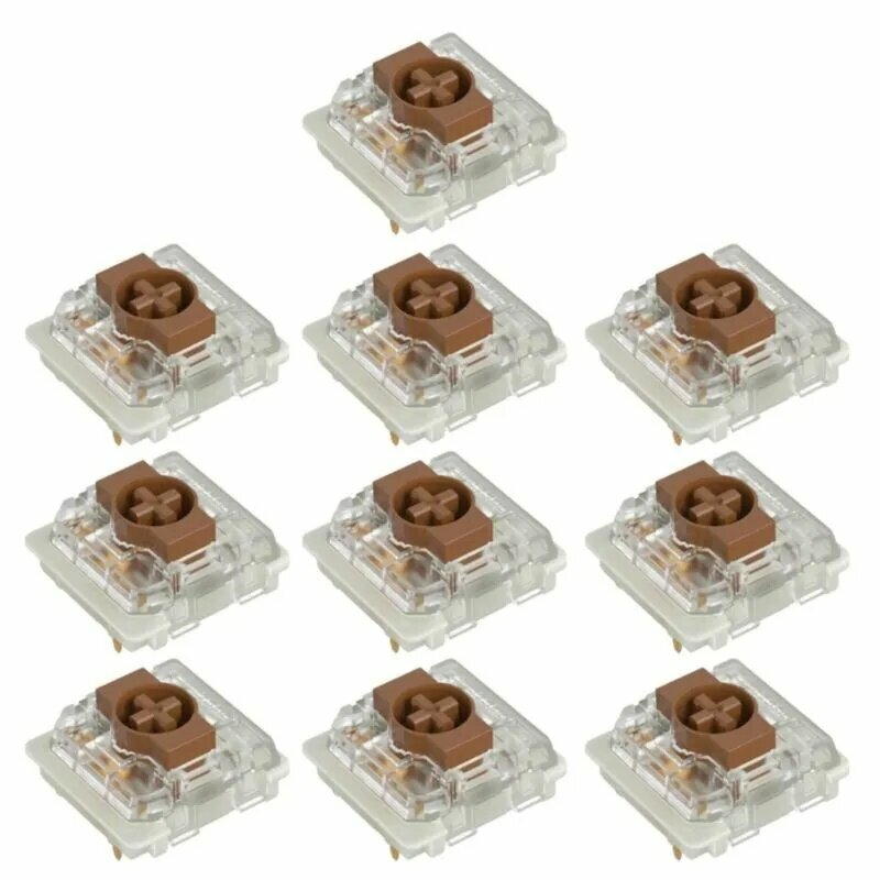 (10 шт.) Низкопрофильные свитчи GATERON 2.0 (Brown)