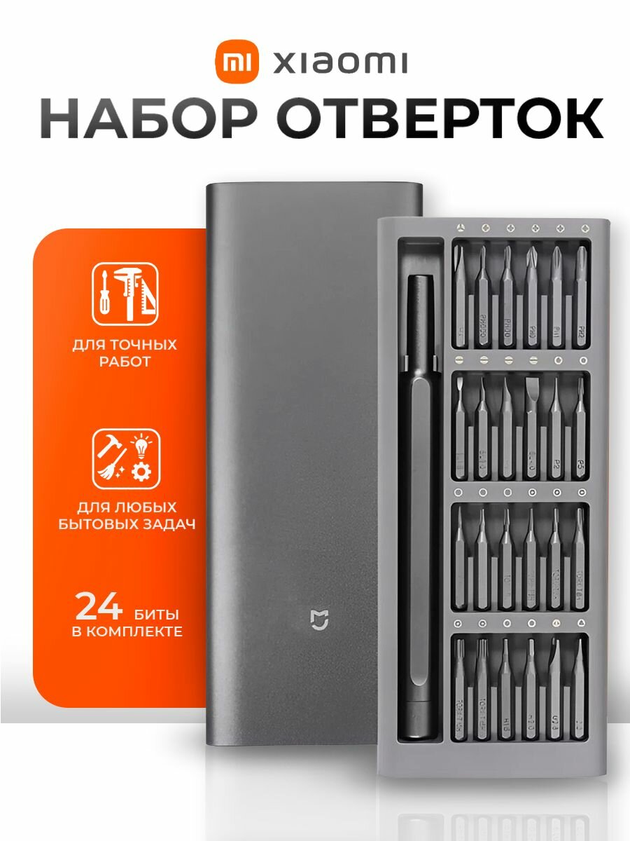 Отвертка Xiaomi 24 в1 MiJia Wiha Screwdriver набор отверток для точных работ