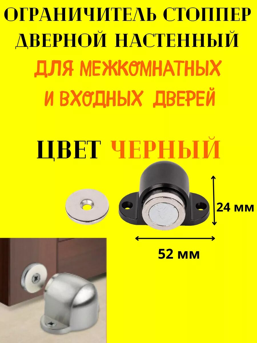 Ограничитель стоппер дверной настенный