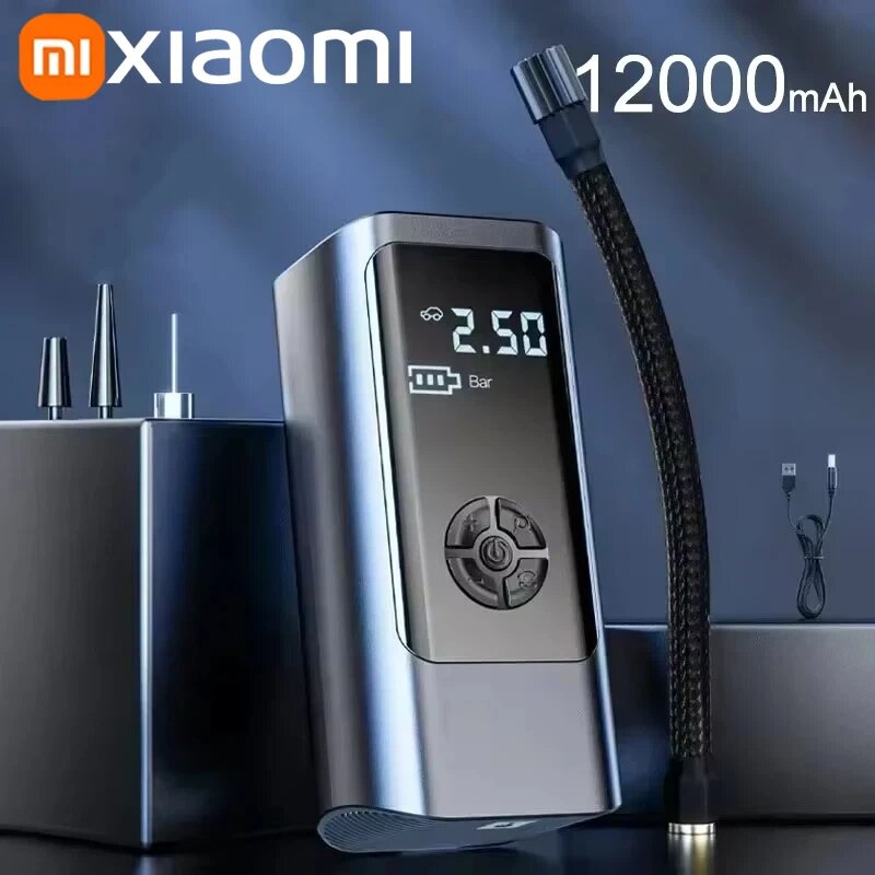 12000mAh Wireless Portable Car Air Pumps Compressor 12V 150PSI Electric Tire Wireless 12000mAH