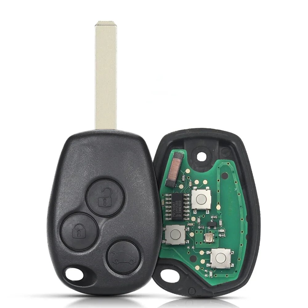 KEYYOU 3 кнопки дистанционный Автомобильный ключ PCF7946/7947/7952E VA2 Blade, 433Mhz PCF7947 Chip