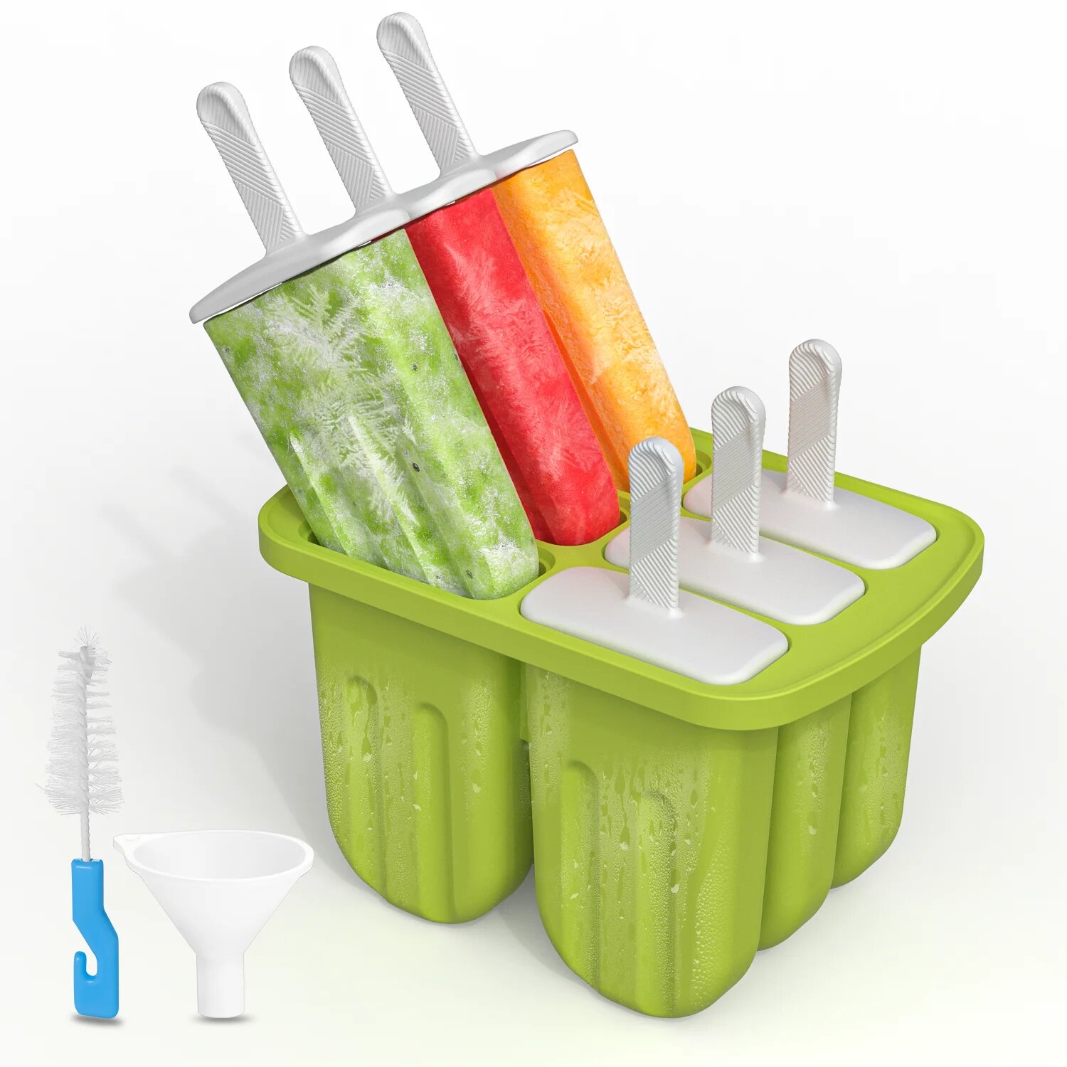 Силиконовая форма для мороженого Green, 6 порций