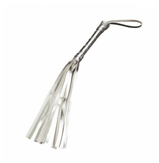 Плеть Sitabella collection из винила, серебристая