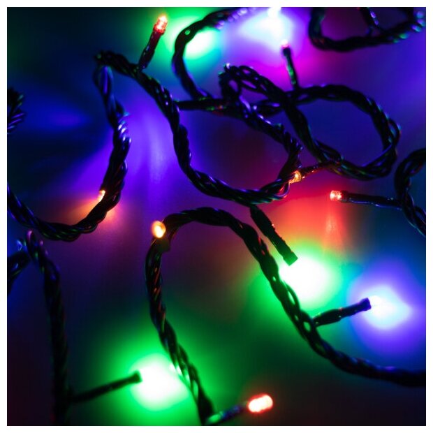 Светодиодная гирлянда ARD-STRING-HOME-5000-GREEN-50LED-LIVE RGB (230V, 3.5W) (Ardecoled, IP20) 025778