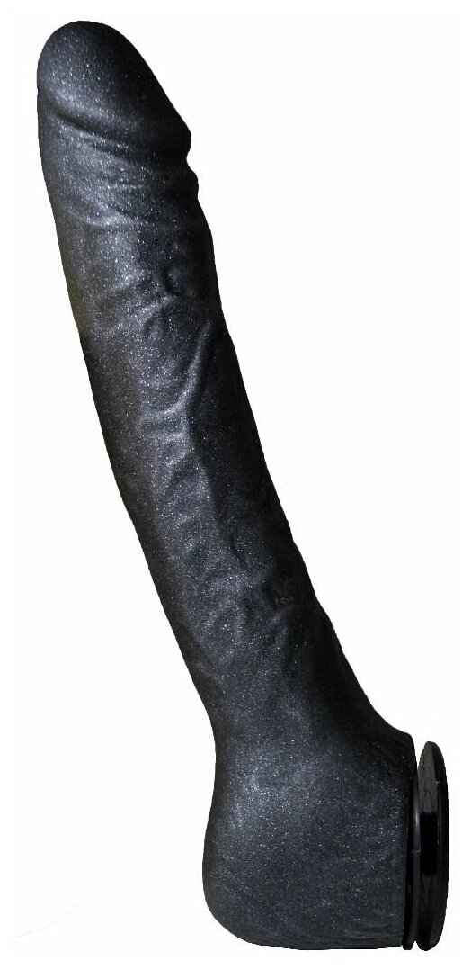 Чёрная фаллическая насадка Black Bent 3