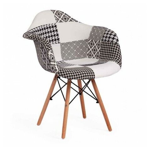 Кресло Secret De Maison CINDY SOFT (EAMES) (mod. 101), черный / белый