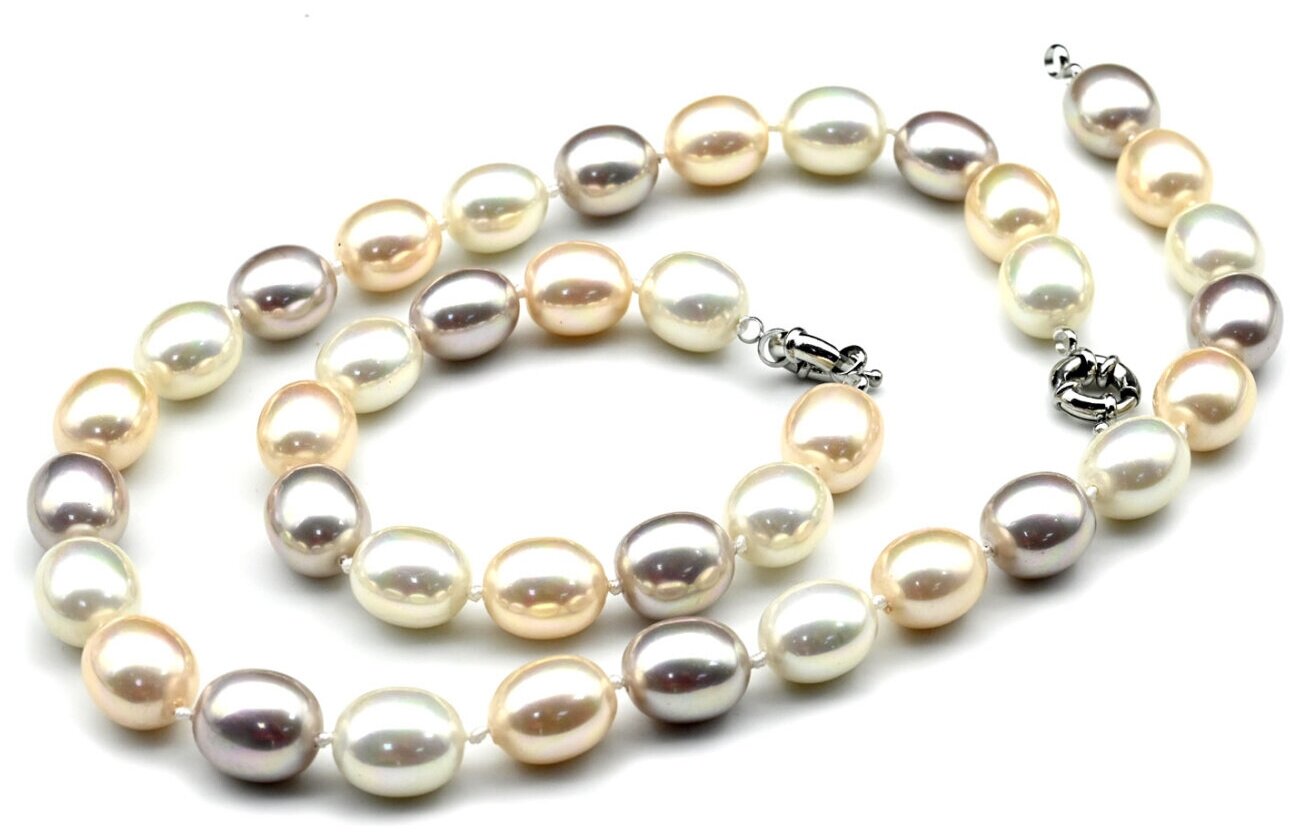 Комплект бижутерии: браслет, колье, жемчуг имитация