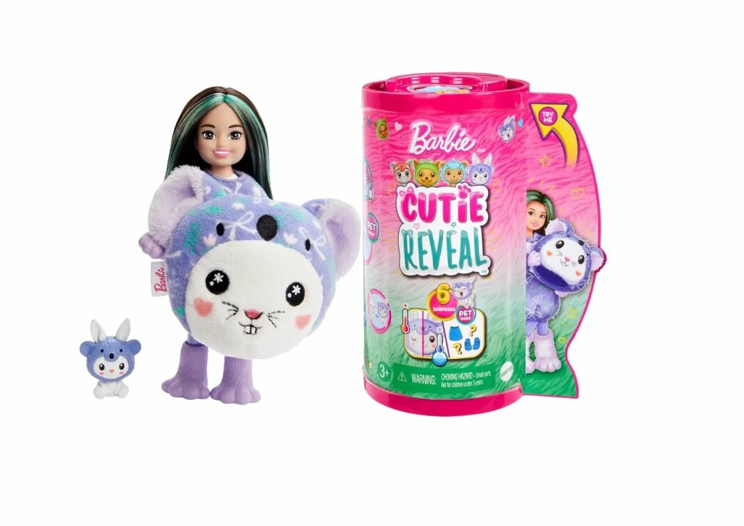 Кукла Barbie Cutie Reveal Chelsea Costume Cuties Series Коала HRK31