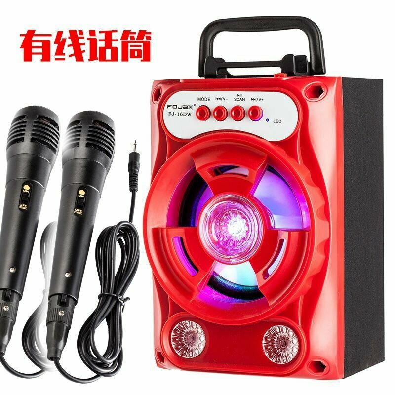 Блютуз-колонка с высоким качеством звука и большой громкостью, портативная мини-колонка с мощными басами, подходит для пения и танцев на площади, напрямую от производителя.