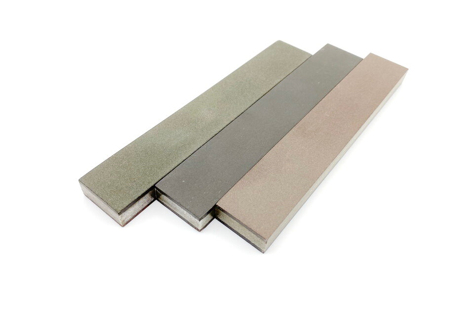 Комплект 2-х сторонних алмазных брусков VID 3 шт (6 зерен) С100%, 100/80 – 50/40, 20/14 – 7/5, 3/2 – 1/0 микрон