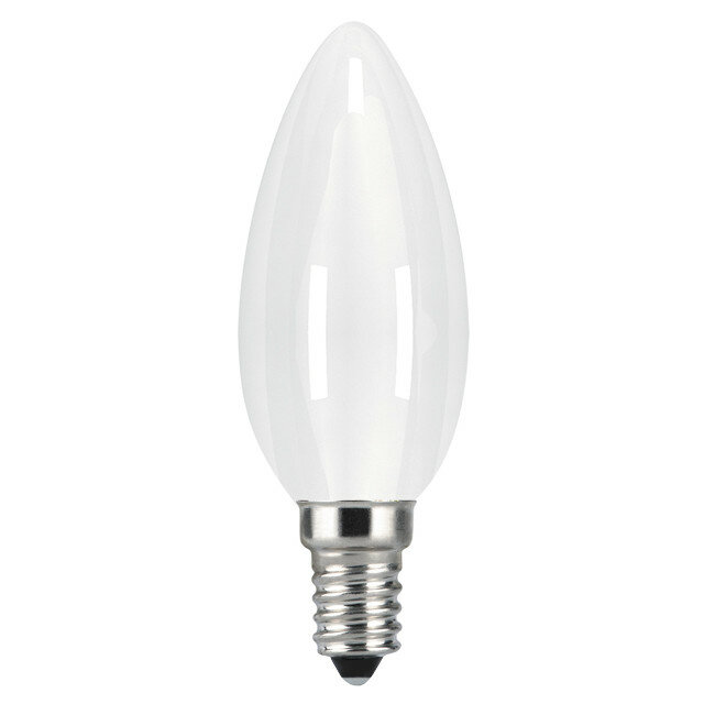 Лампа филаментная GAUSS 5Вт LED Е14 420Лм LED 2700К milky Свеча