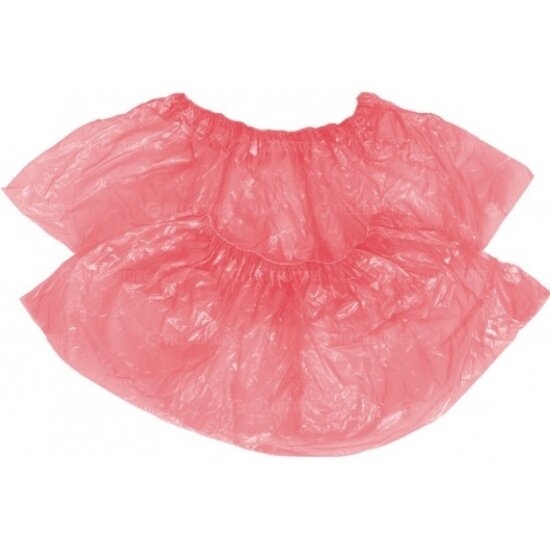 Бахилы Спецмедзащита гладкие 100 шт - Красные