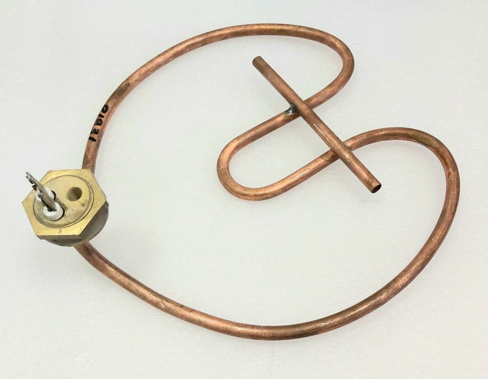 ТЭН кипятильника. медь 2500вт, резьба 1", диаметр 250мм.