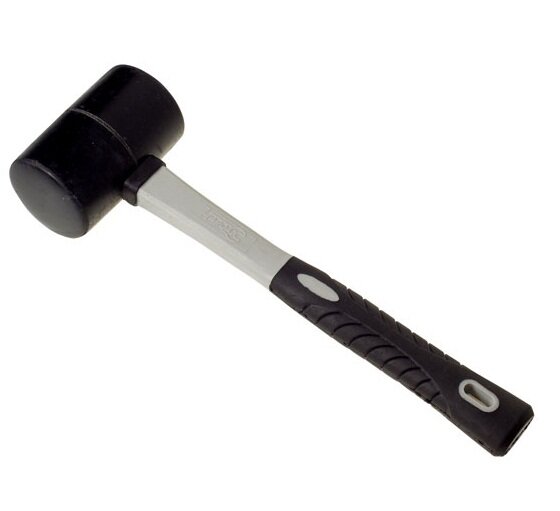 Киянка резиновая, фиберглассовая рукоятка 340 г