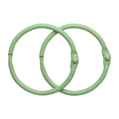 5AS-105 Кольца для альбомов 3,5см, уп/2шт (светло-зеленый)