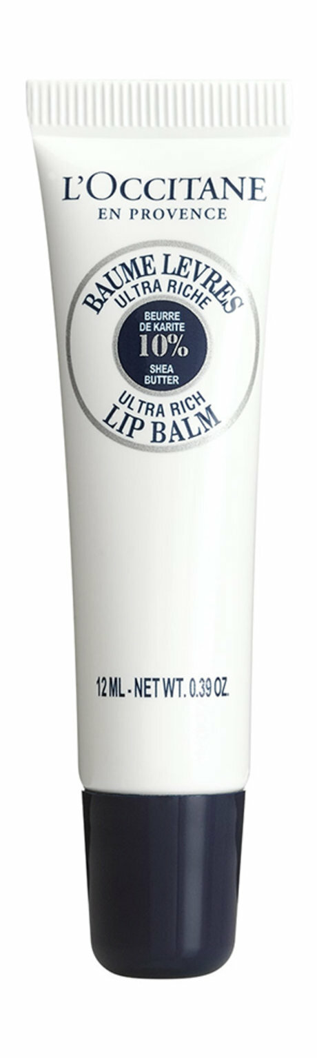 L'Occitane Shea Ultra Rich Lip Balm, Увлажняющий бальзам для губ, 12мл