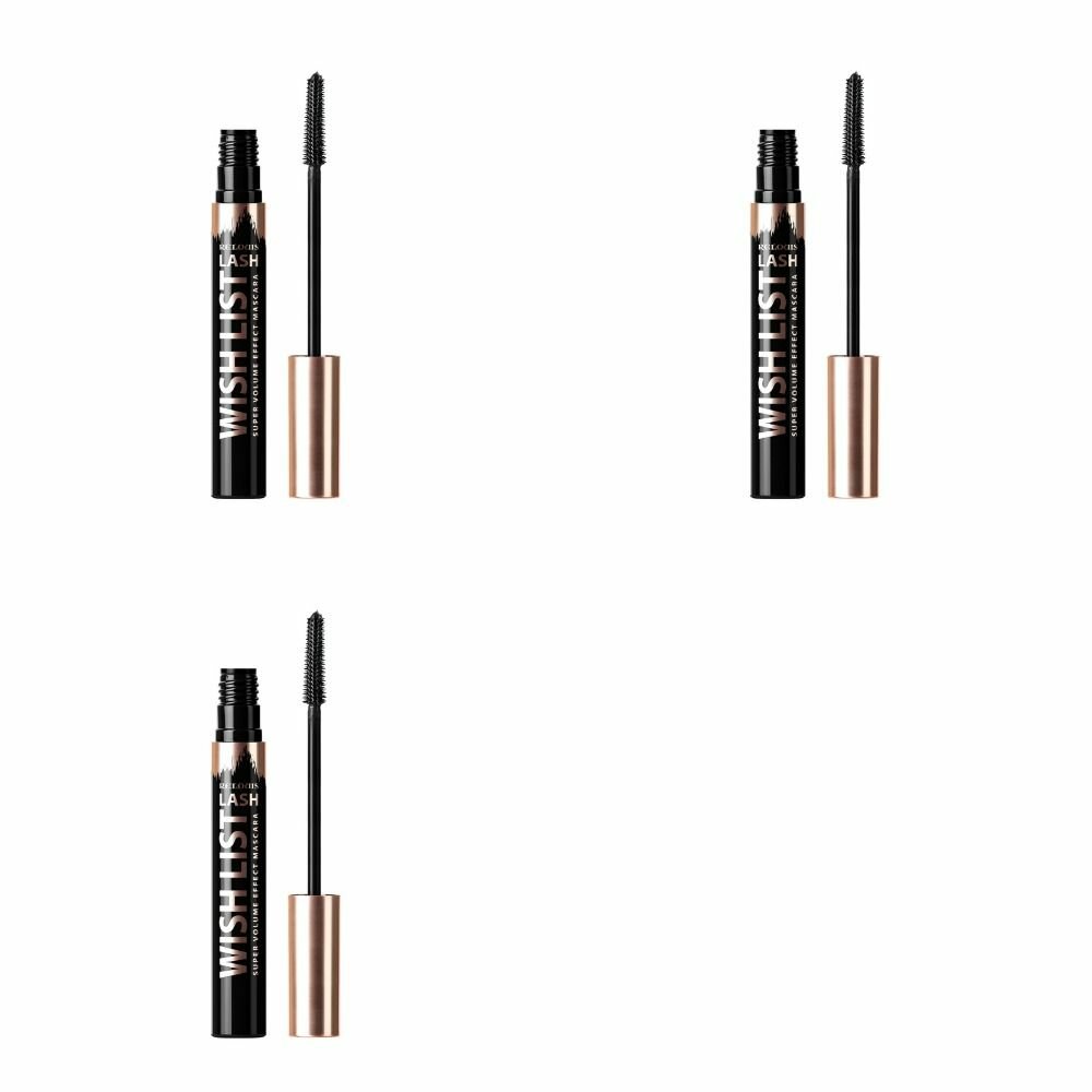 RELOUIS Lash Wish List Тушь для ресниц, с эффектом суперобьема, черная, 3 уп.