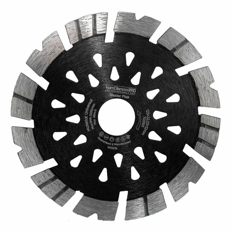 Алмазный диск TeamDiamondPRO "Master Plus", 125мм, сегментный турбо
