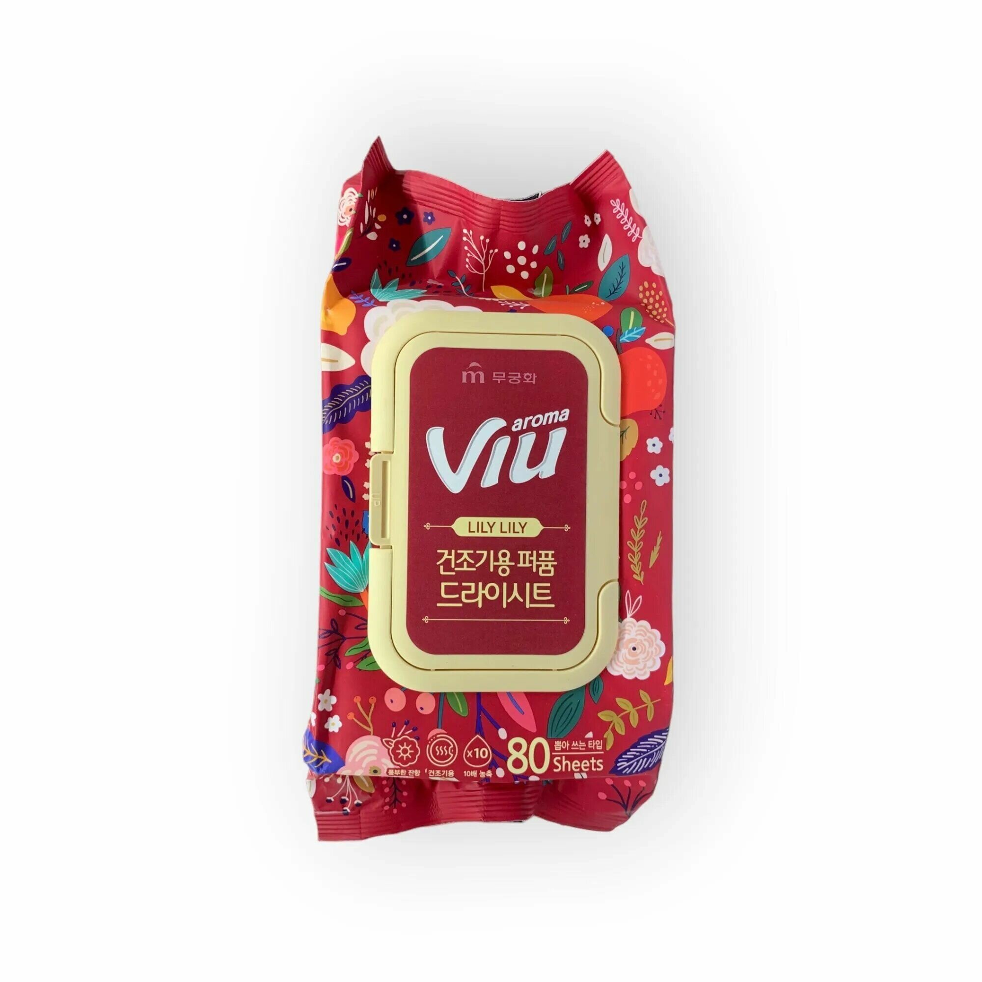 Парфюмированные салфетки-кондиционер для сушки и хранения белья "Лилия и яблоко", 80 шт.