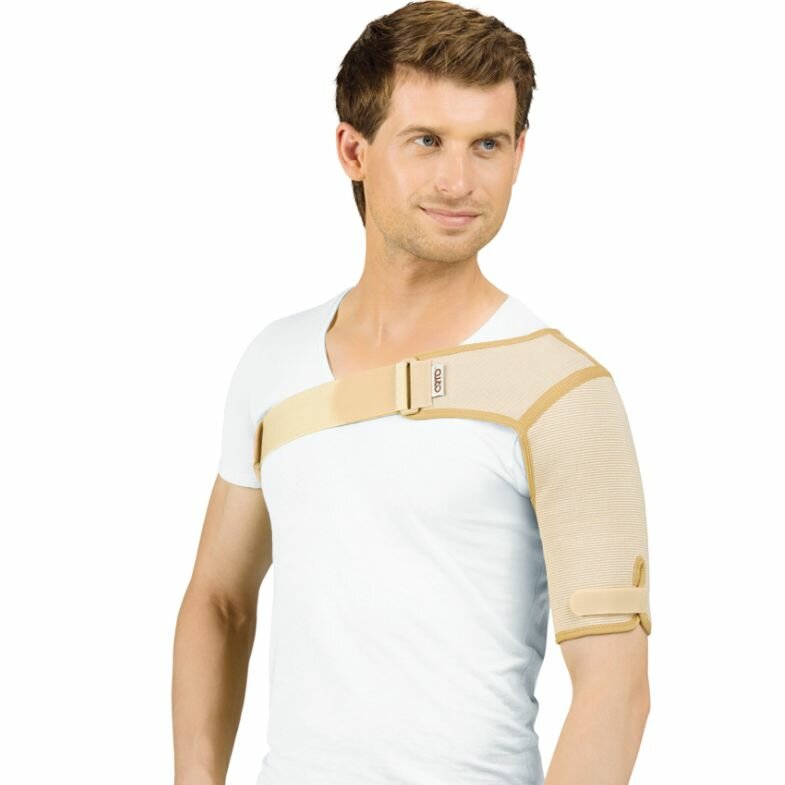 Бандаж ортопедический на суставы верхних конечностей. Бандаж на плечевой сустав из нити с керамическим напылением Orto, размер: L