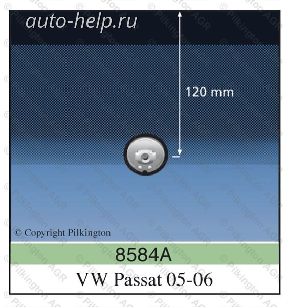 FYG VOLKSWAGEN Лобовое VIN Фиттинг solar
