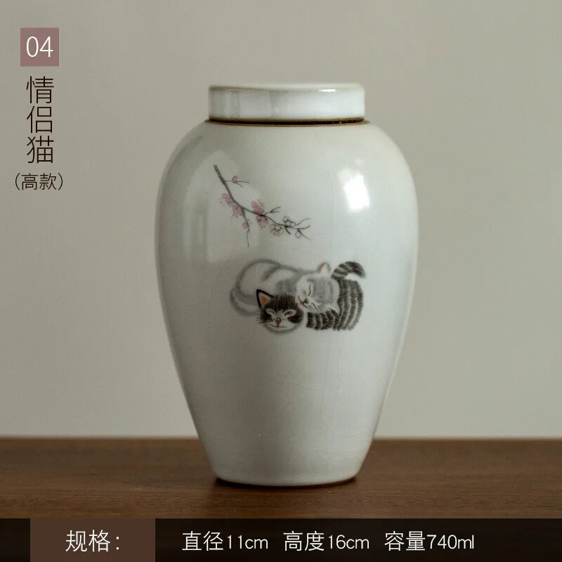 Керамическая урна для домашних животных, Цвет: 1pcs