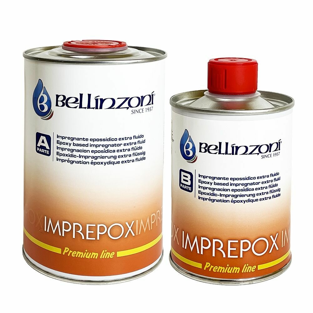 Супержидкий клей IMPREPOX PREMIUM 1000 BELLINZONI (Импрепокс Премиум Беллинзони) для камня, бесцветный 1,25 кг.