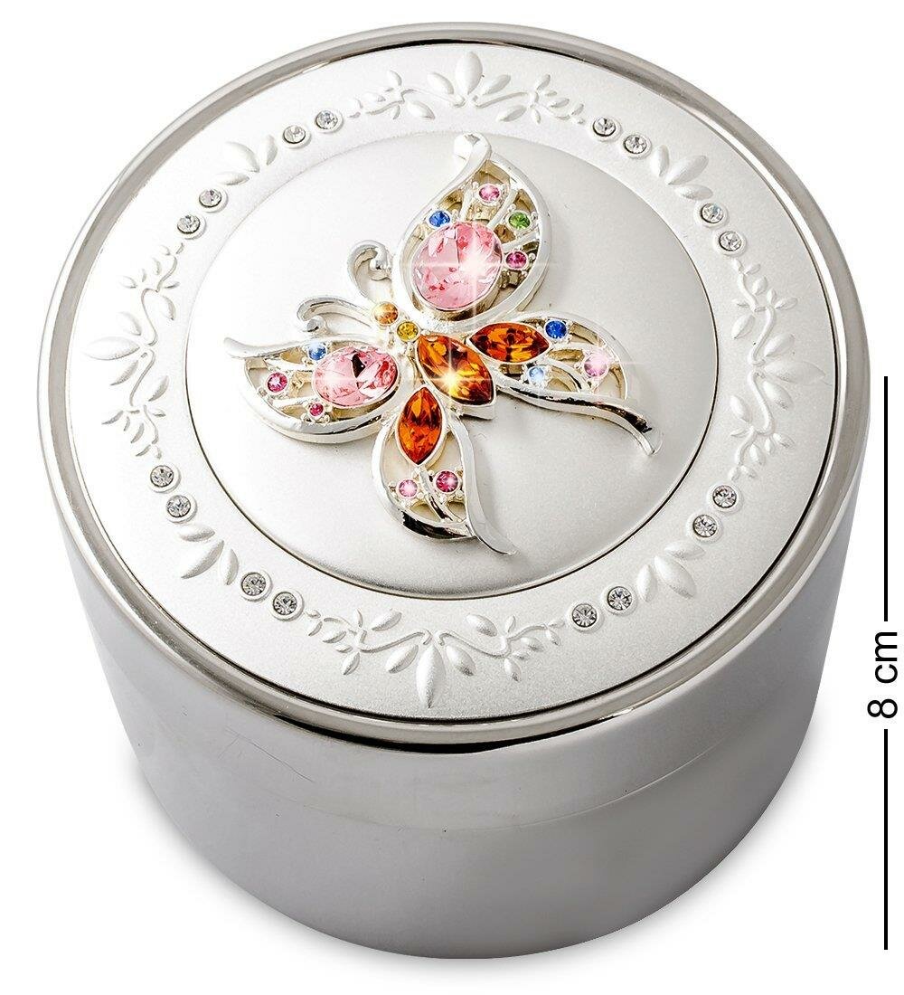 Шкатулка серебряная A566141 разностор, Сплав, Китай, 8.5х8.5х8 см.