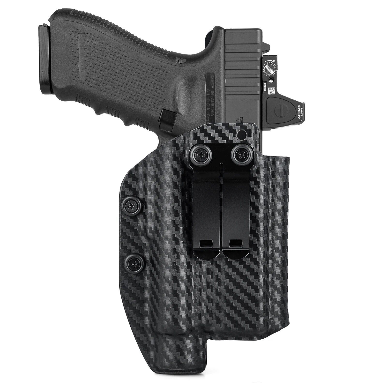 Кобура TURNSH Kydex для Glock с фонариком Olight Carbon Fiber Right