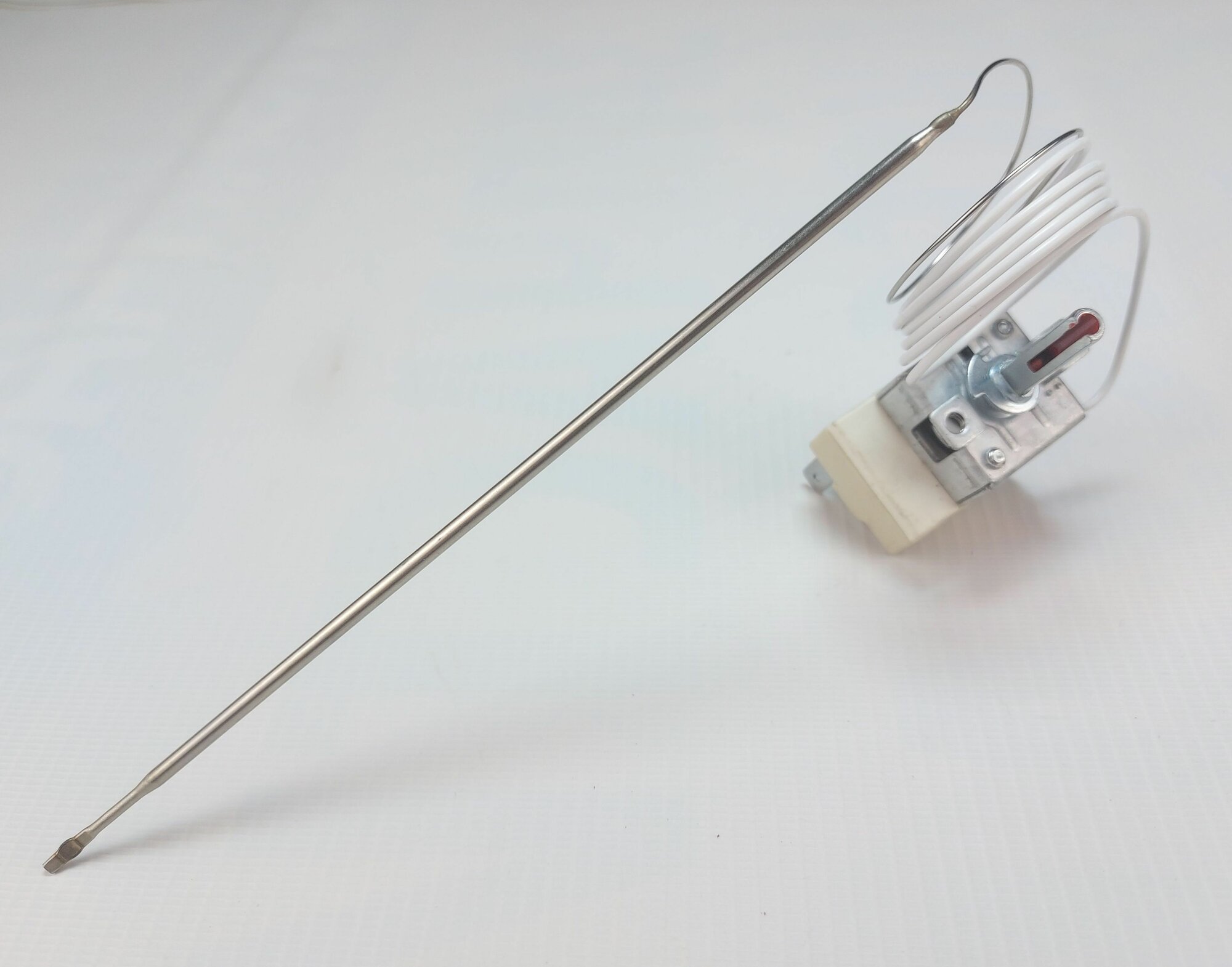 Терморегулятор капиллярный от 50 до 250*С, WYF250BG, 950mm, 16A/250V; для плиты RIKA, EXCOOK, Дарина, ДеЛюкс и др.