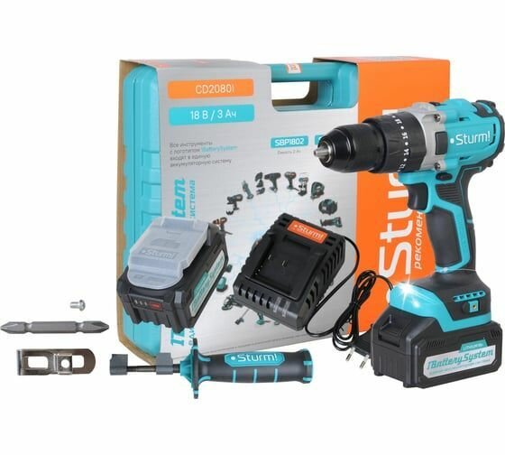Аккумуляторный шуруповерт Sturm CD2080I