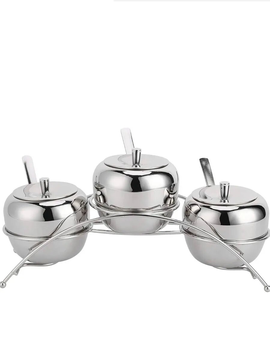 Емкости для специй на подставке с ложками