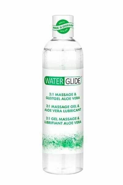 Ель-смазка Waterglide 2:1 Massage Gel & Lubricant Aloe Vera, 300 мл