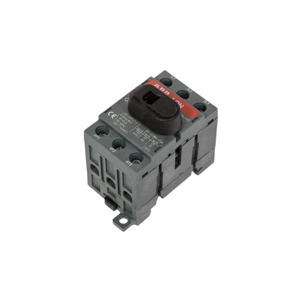 Рубильник ABB 3п OT40 F3 40A 1SCA104902R1001 силовой тип, серый корпус выполнен в соответствии с ГОСТ Р 50030.3-2012 год