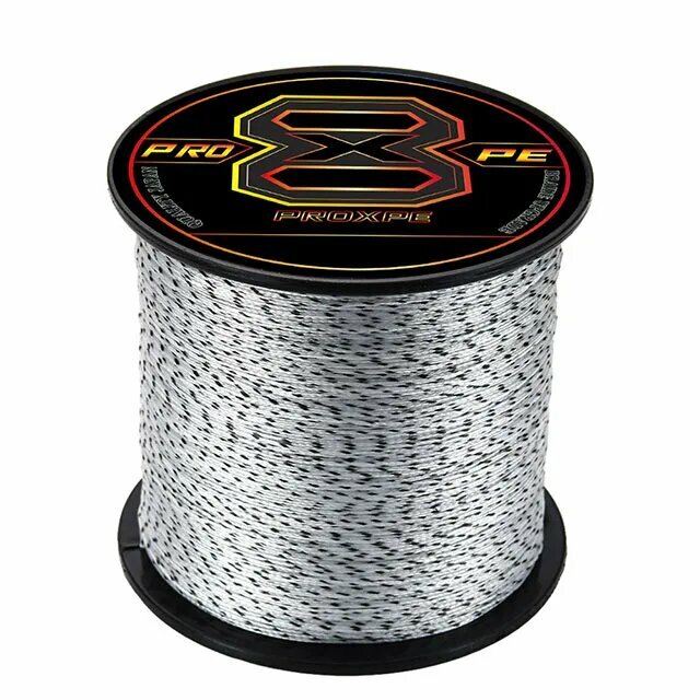 PROXPE Плетенка 300м, 0.14mm, 18lb, Speckled Gray