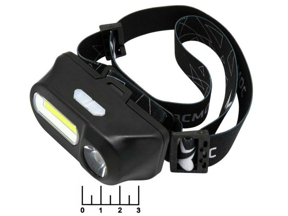 Фонарь налобный 1*18650 1+1 светодиод COB аккумуляторный KocH3WDLith 3+3 режима (з/у Type C)