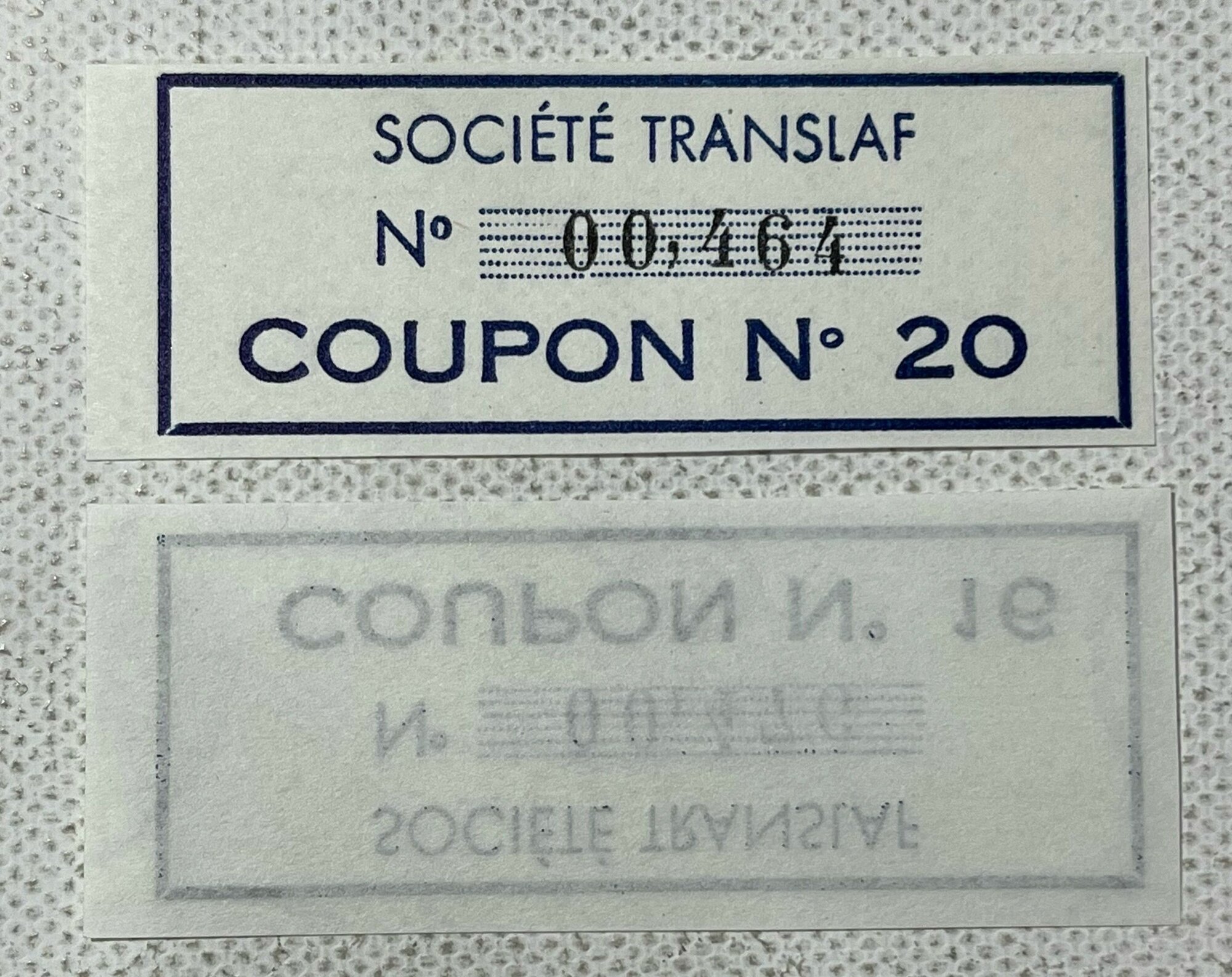 Купон от акции. Компания Транслаф