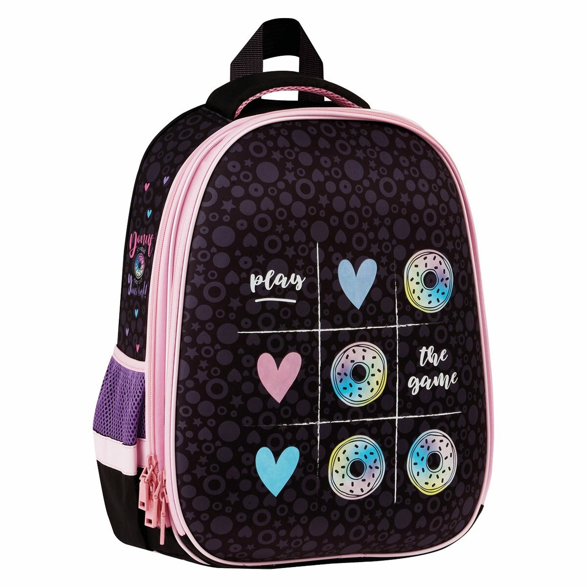 Ранец школьный ArtSpace School Friend UFO "Guess Who Wins " 39x30x18см, люмин. печать, 2 отделения, 2 кармана, анатомическая спинка (Uni_17750)