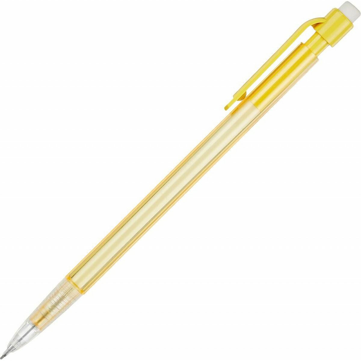 Карандаш механический Attache Economy (0.7мм, с ластиком, корпус желтый), 1шт.