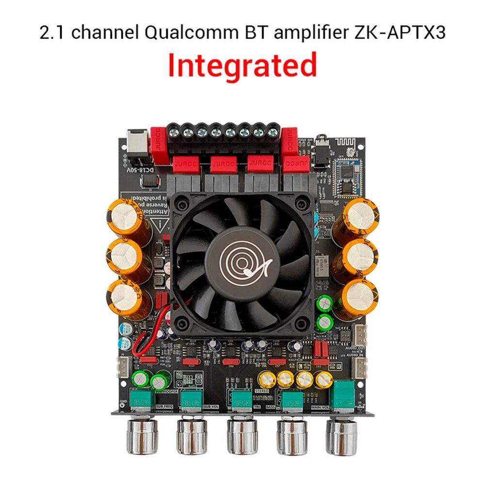 ZK-APTX3 2.1-канальный усилитель звука Qualcomm BT Integrated type