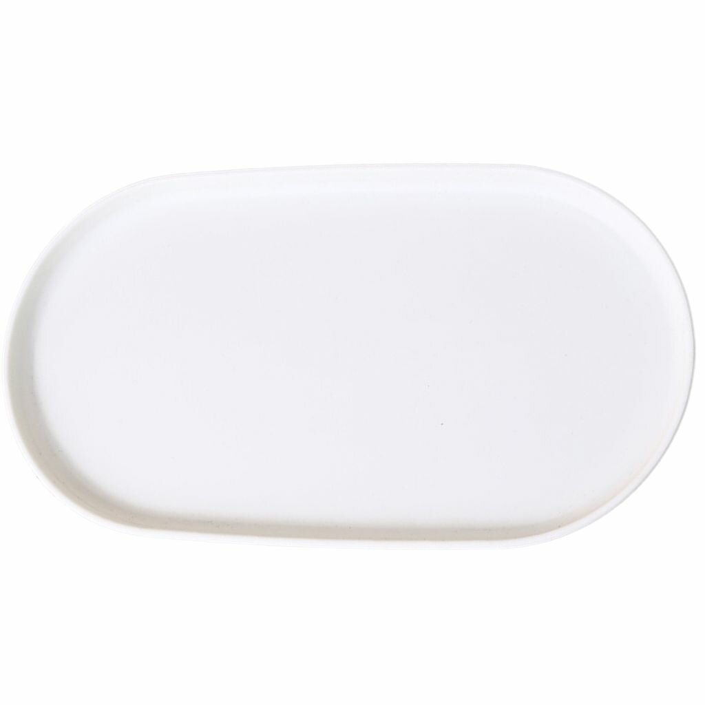 Скандинавский Овальный Поднос для еды-Белый