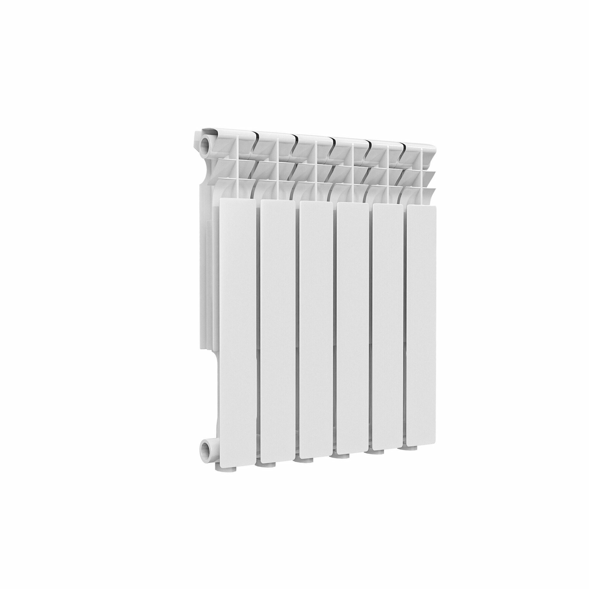 Радиатор алюминиевый Delta Plus 500 6 секций Qну=804 Вт RAL 9016 (белый) Ogint