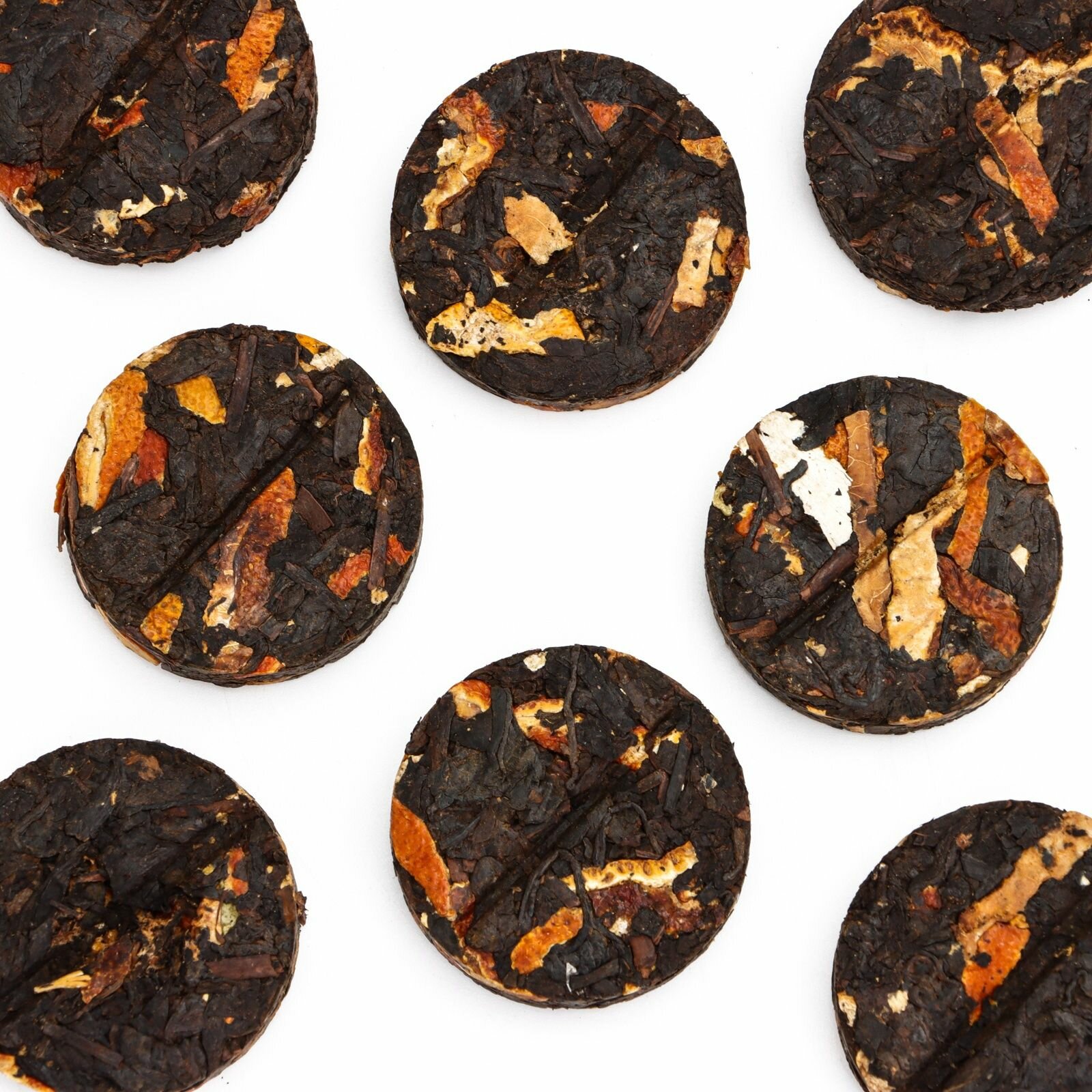 Китайский выдержанный черный чай Шу Пуэр с мандариновой цедрой , 250 г, Юньнань