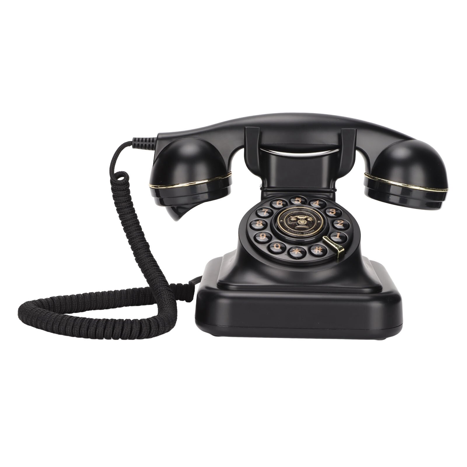 Vintage Landline Telephone, ABS, Telephone Line Connection, Button Dialer, 1 x Vintage Landline Telephone, 1 x Handset, 1 x Telephone Line, 1 x Phone Line, 1 x User Manual, для Home, Office, Cafe, Bar, Etc.